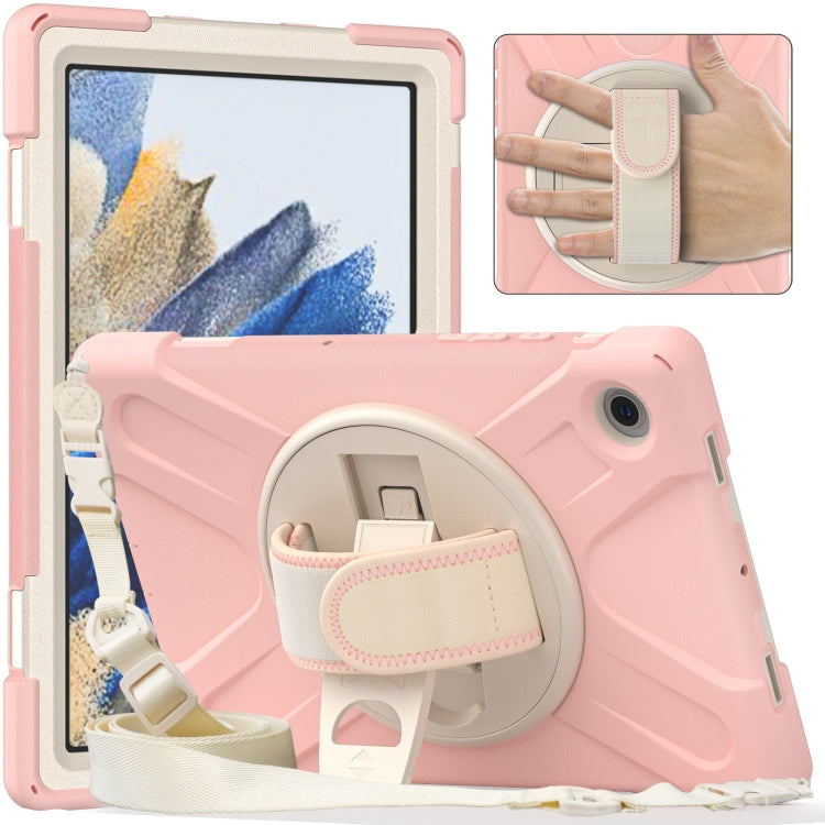 Para Samsung Galaxy Tab A8 10.5 2021 Silicone + PC Tablet Funda (oro r ...
