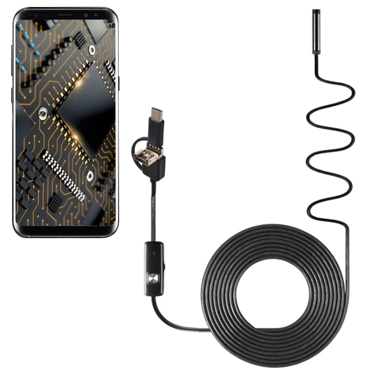 AN100 3 en 1 IP67 Impermeable USB-C / Type-C + Micro USB + USB HD Endo ...