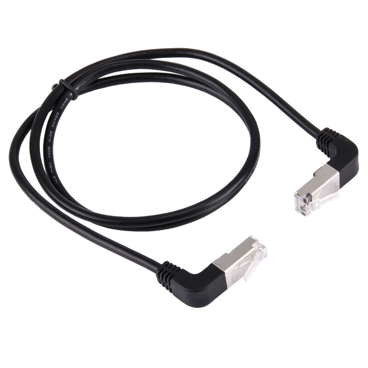1m RJ45 macho doblado hacia arriba a RJ45 macho doblado hacia arriba c ...